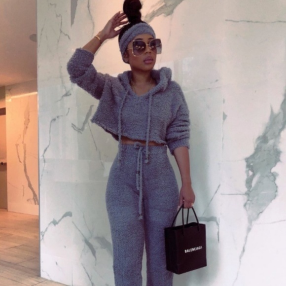 Sweaters | Cozy 2 Piece Teddy Set In Gray | Poshmark